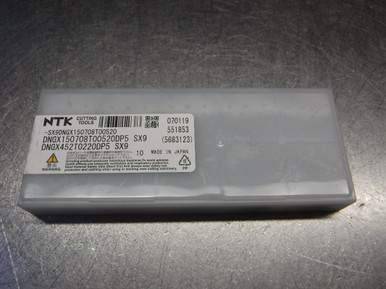 NTK Ceramic Inserts QTY10 DNGX452T0220DP5 / DNGX150708T00520DP5 SX9 ...