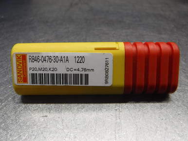 Sandvik 4.76mm Coolant Thru Carbide Drill R846-0476-30-A1A 1220 ...