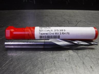Fullerton Tool 3/8" Solid Carbide Tapered Endmill 3 Flute 38756ZE ...