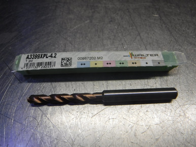 Walter titex 4.2mm 2 Flute Coolant Thru Carbide Drill A3399XPL-4.2 ...