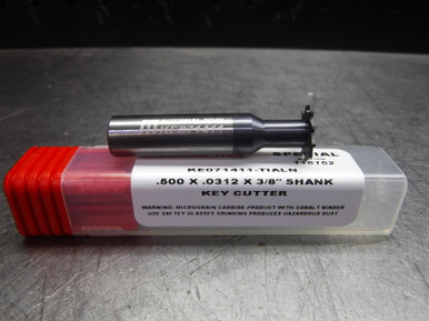 Internal Tool .500" x .0312" Carbide Key Cutter KE071411-TIALN ...