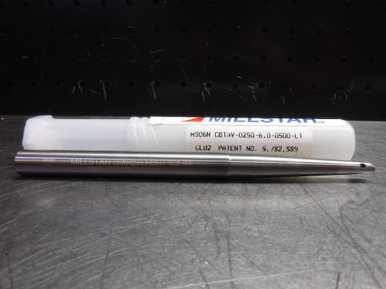 MillStar 1/4" Carbide Milling Shank 1/2" Shank CBTAV-0250-6.0-0500 LT ...