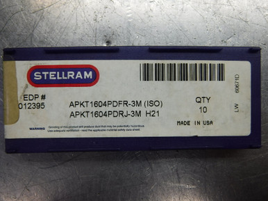 Stellram Carbide Inserts QTY10 APKT1604PDFR-3M H21 - Superior Machine ...