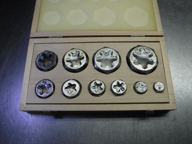 C.S. Hex Thread Die Set 1/4-28 To 1"-12 QTY10 - Superior Machine & Tool