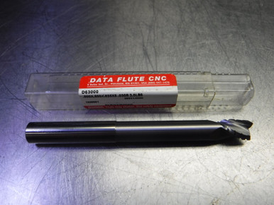 Data Flute 1/2" 3 Flute Long Carbide Endmill 1/2" Shank D63000 - Superior Machine & Tool