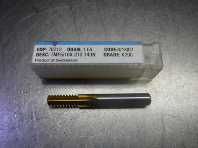 Xactform 5/16x.310 14UN 5 Flute Thread Mill TME5/16X.31014UN K20C ...