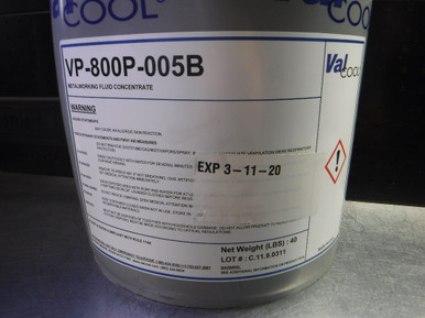 ValCool Concentrated Blue Coolant 5 Gallon Bucket VP-800P-005B ...