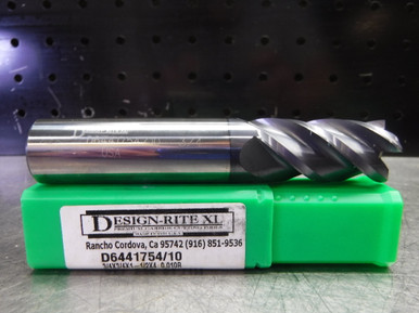 Design-Rite XL 3/4" Carbide Endmill 4 Flute D6441754/10 - Superior ...