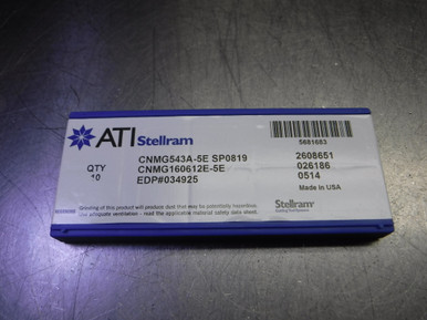 ATI Stellram Carbide Inserts QTY10 CNMG160612E-5E / CNMG543A-5E SP0819 ...