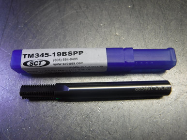 SCT 3/8-19 TPI BSPP 4 Flute Carbide Thread Mill 3/8" Shank TM345-19BSPP ...