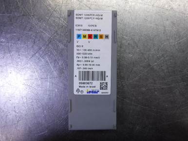 Iscar Carbide Inserts QTY10 SDMT 1205PDR-HQ-M IC910 - Superior Machine ...