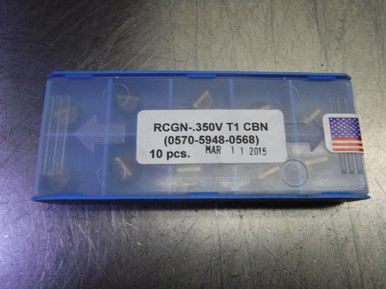 Inserts QTY10 RCGN-.350V T1 CBN - Superior Machine & Tool
