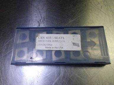 DECO Insert Seats QTY10 CSN 633 - Superior Machine & Tool