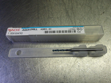 Nachi 1.83mm Carbide Drill 3mm Shank AQMD1.83 - Superior Machine & Tool