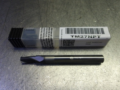 AMEC 1/16-1/8 NPT 27 Pitch 3 Flute Carbide Thread Mill TM27NPT ...