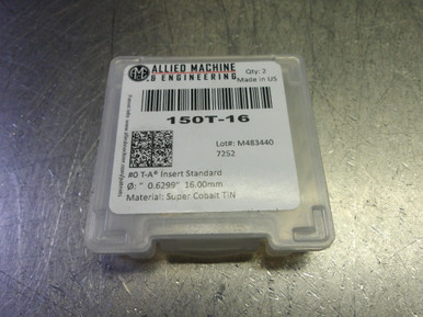 AMEC T-A #0 16mm Super Cobalt Spade Drill Inserts QTY2 150T-16 ...