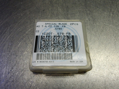 AMEC T-A #0 37/64" Carbide Spade Drill Inserts QTY2 1C20T-.578-FB ...