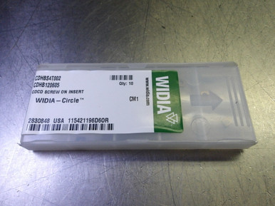 Widia Carbide Turning Inserts QTY10 CDHB120605 / CDHBS4T002 CM1 ...