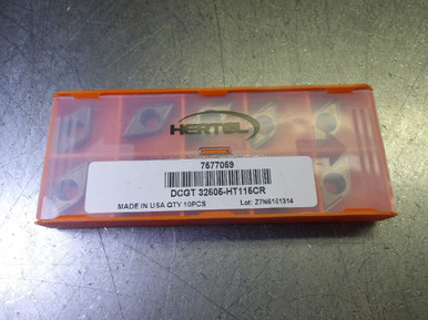 Hertel Ceramic Inserts QTY10 DCGT32505-HT115CR - Superior Machine & Tool