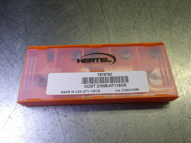Hertel Ceramic Inserts QTY10 CCGT21505-HT115CR - Superior Machine & Tool