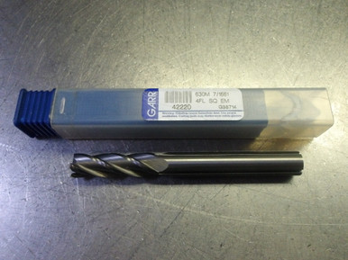 GARR 7/16" 4 Flute Carbide Coolant Thru Endmill 7/16" Shank 42220 ...