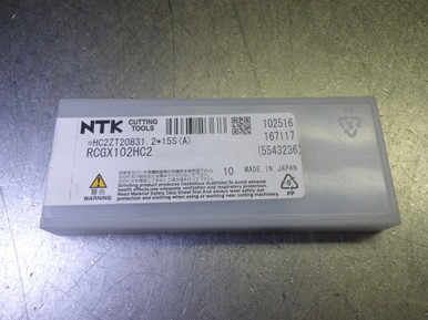 NTK Ceramic Milling Inserts QTY10 RCGX102HC2 2*15S - Superior Machine ...