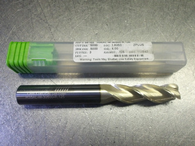 Helical 1/2" 3 Flute Carbide CR Endmill .125" R H35AL-M-30500-R.125 ...