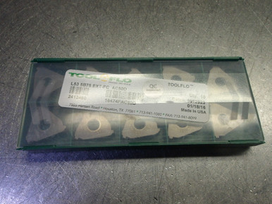 Tool Flo Carbide Grooving/Threading Inserts QTY10 L53 5B75 EXT-FC AC50D ...