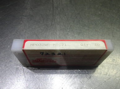 Mil-Tec Carbide Milling Inserts QTY10 NP032WR-MTC21 - Superior Machine ...