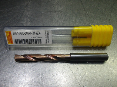 Sandvik 17/64" Coolant Thru Carbide Drill 860.1-0675-040A1-PM 4234 ...