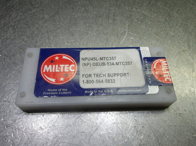 Mil-Tec Carbide Inserts QTY10 NPU45L-MTC357 (NP) OEUB-534-MTC357 ...