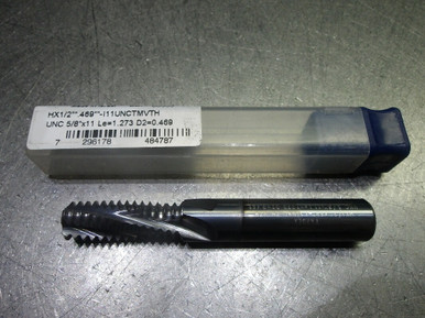 Vargus 5/8-11 UN .469" 4 Flute Carbide Thread Mill 1/2" Shank 80553 ...