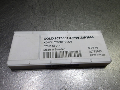 SECO Carbide Milling Inserts QTY10 XOMX10T308TR-M09 MP3000 - Superior ...