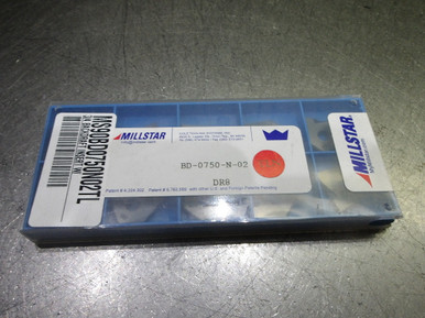 Millstar Carbide Backdraft Inserts QTY10 BD-0750-N-02 DR8 - Superior ...