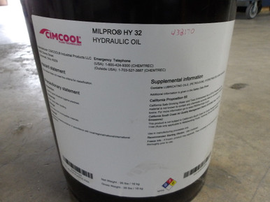 CimCool Hydraulic Oil 5 Gallon Pail MILPRO HY 32 (STK) - Superior ...