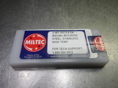 Mil-Tec Carbide Inserts QTY10 O-MS-062-5-2-TA/MSU45L-MTC357A2 ...