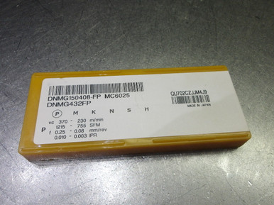 Mitsubishi Carbide Inserts QTY10 DNMG432FP/DNMG150408-FP MC6025 ...