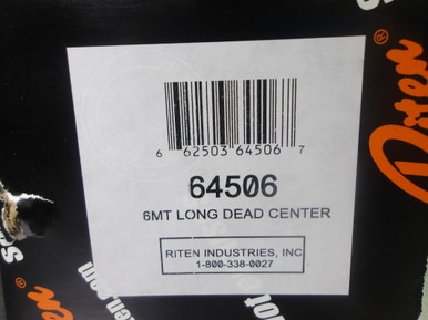 Riten Steel Full Dead Center Morse Taper #6 Shank 64506 - Superior ...