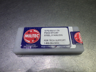 Mil-Tec Carbide Milling Inserts QTY10 S-PS-032-5-1-TA PS032-MTC357 ...