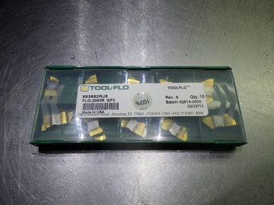 Tool Flo Carbide Grooving Inserts QTY10 FLG-3062R GP3 - Superior ...