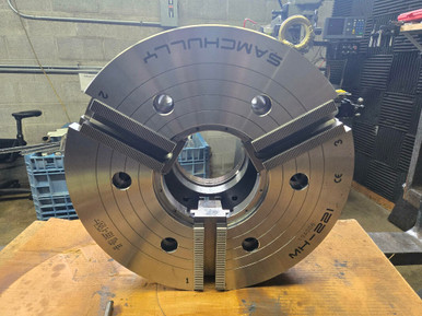 Samchully 21" 3 Jaw Mega Bore Power chuck Plain Back Mount MH-221 ...