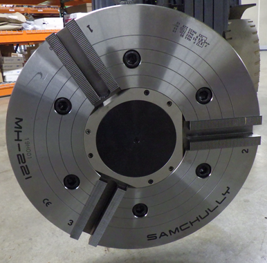 Samchully 21" 3 Jaw Mega Bore Power chuck Plain Back Mount MH-221 ...