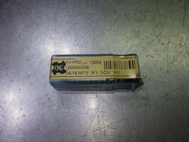 OSG HY-PRO 1/4-18 NPTF 3 Flute HSSE Stub Pipe Tap 1205400308 - Superior ...