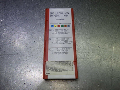 Sandvik Carbide Milling Inserts QTY10 SPMT 432-WL/SPMT 12 04 08-WL H13A ...