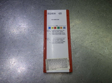 Sandvik .1622" Carbide Grooving/Parting Inserts QTY10 330.20-40-AA 4230 ...