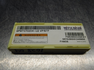 Mitsubishi Carbide Inserts QTY10 GPMT070204-U2 VP15TF - Superior ...