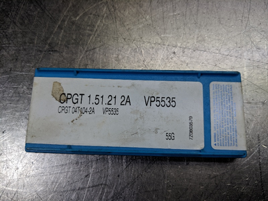 Valenite Carbide Insert QTY:10 CPGT1.51.21 2A / CPGT 04T104 2A VP5535 ...