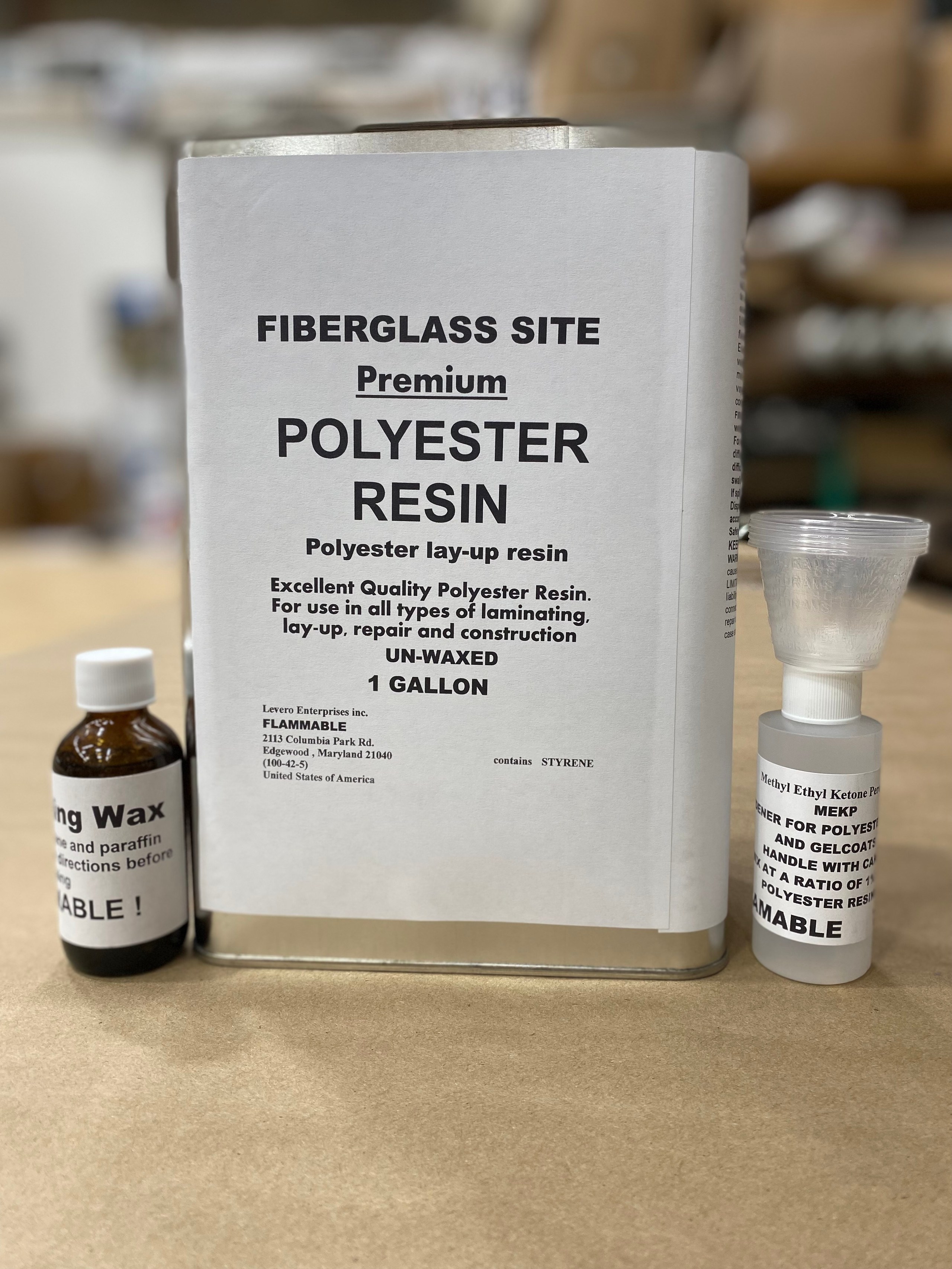 Premium Polyester Resin 1 Gal $49.95 | Fiberglass Resin Polyester ...