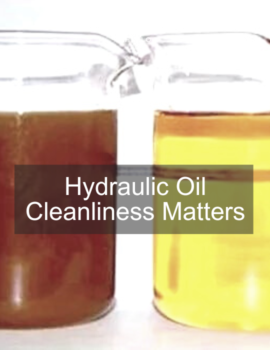 The Critical Impact of Clean Hydraulic Fluids on System Performance ...