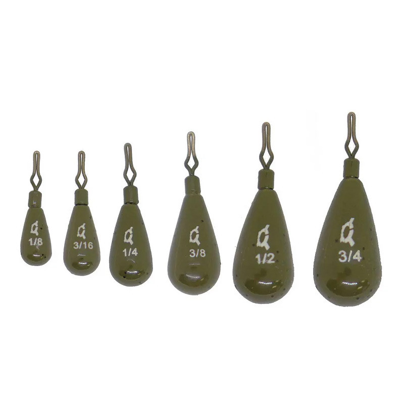X Zone Tungsten Tear Drop Shot Pinch Weights